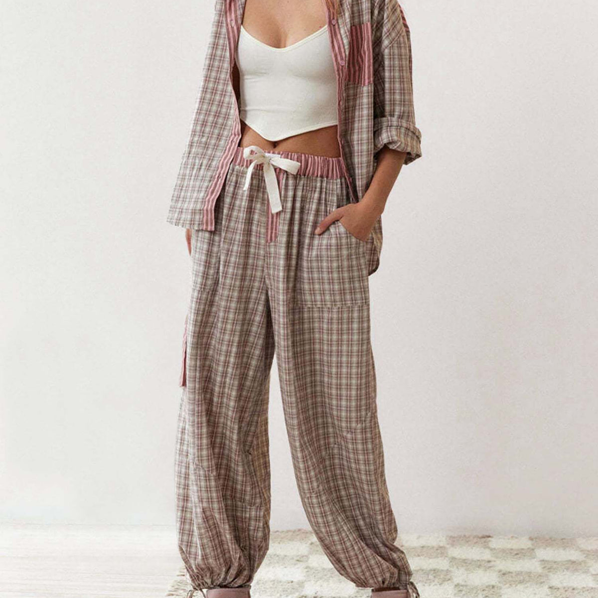 Plaid Pajama Set with Cozy Fit – Dantўўase
